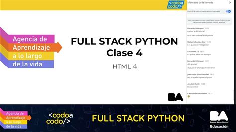full stack con python clase 4 codo a codo youtube