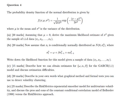 Question The Probability Density Function Of The Chegg