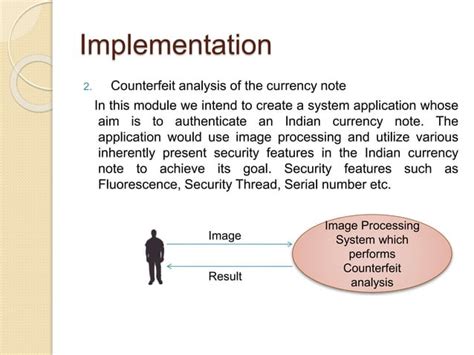 Counterfeit Currency Detection Using Image Processing Pptx
