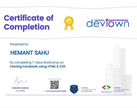 hemant sahu on linkedin html css webdevelopment bootcamp certificateofachievement…