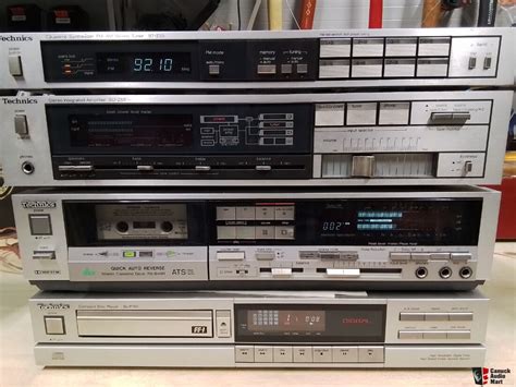 For Sale Technics Amplifier CD Player Cassette And Tuner Silver System Photo 4986028
