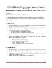 Lab Short Circuit Analysis Using Matlab And DigSilent Pdf ENEL Electrical Power