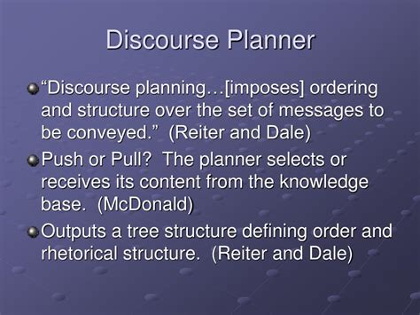 ppt natural language generation discourse planning powerpoint