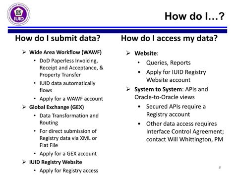 Ppt Dasn Training 3 Iuid Registry Overview Powerpoint Presentation