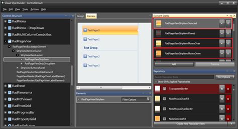 Customizing Backstage View Radpageview Telerik Ui For Winforms