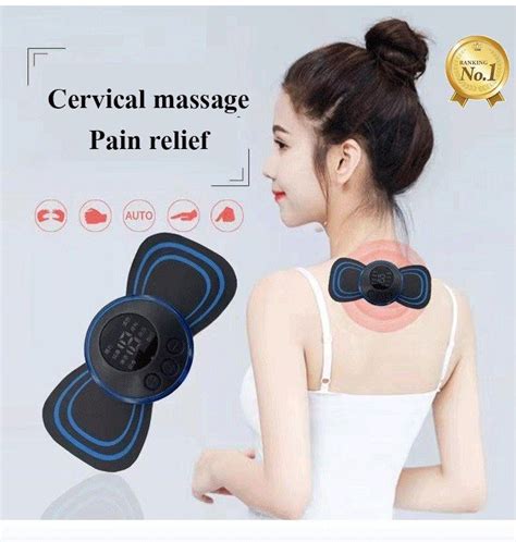 8 Mode Ems Neck Massager Mini Massager Low Frequency Pulse Vibration