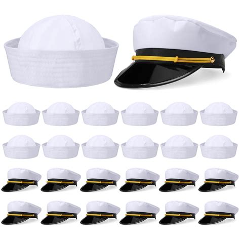 Incomplete Only 22 Hercicy 24 Pcs Captain Hats Sailor Hats 12 Pcs