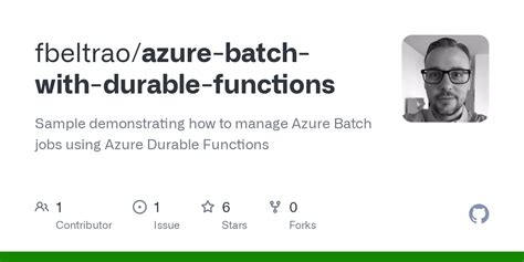 github fbeltrao azure batch with durable functions sample