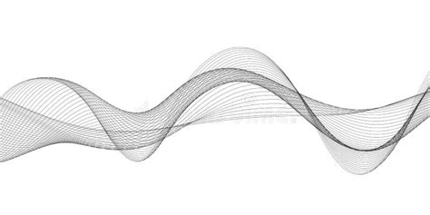 Abstract Wave Curve Lines Pattern Dynamic Colorful Light Flowing Isolated On Black Background