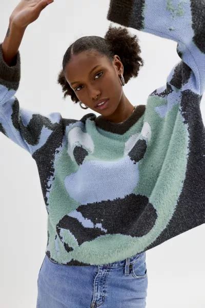 Bdg Asher Jacquard Pullover Sweater Urban Outfitters Canada