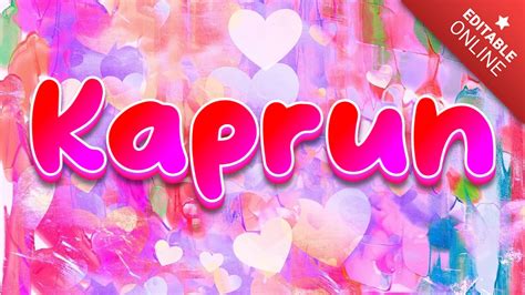 Kaprun Love Text Effect Generator