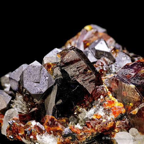 Sphalerite With Galena And Quartz Sm24 039 Rucheng Mine China