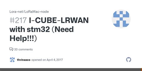 I Cube Lrwan With Stm32 Need Help · Issue 217 · Lora Netloramac Node · Github