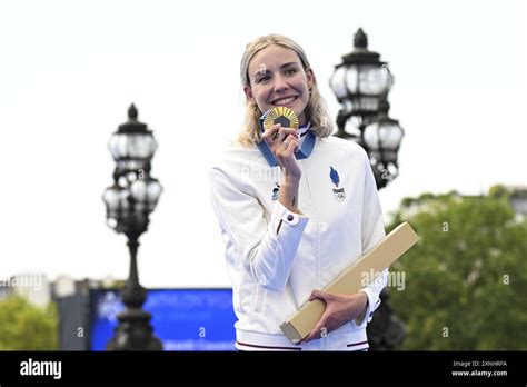 Paris France 31st July 2024 Cassandre Beaugrand France During Womens Triathlon During