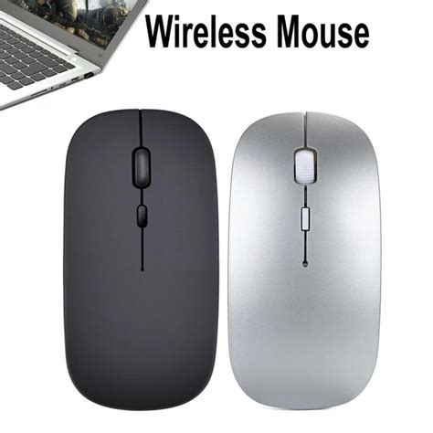 Souris Bluetooth Sans Fil Rechargeable Pour Ordinateur Portable Silencieuse Ergonomique