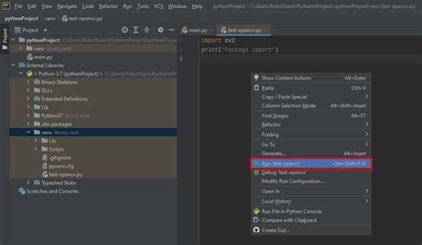 โปรแกรมแรก Opencv Python บน Windows 10 รับทําโปรเจค Arduino