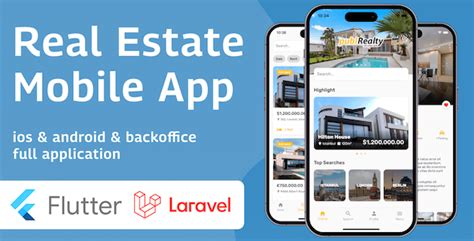 Real Estate Flutter Mobile App Templates Codecanyon