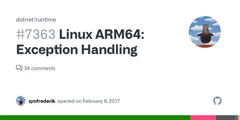 Linux ARM Exception Handling Issue Dotnet Runtime GitHub