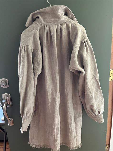 18th Century Open Front Longhunter Shirt With Or Without Cape