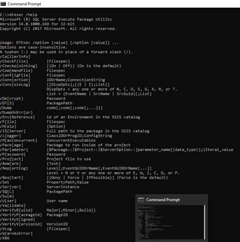 An Overview Of The DTExec Utility In SSIS