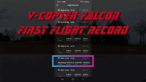 Vcopter Falcon First Flight Record Youtube