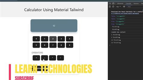 Calculator Using Material Tailwind And Its Installation Material Tailwind Using For Ui React