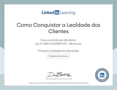 Ada Bento On Linkedin Certificate Of Completion