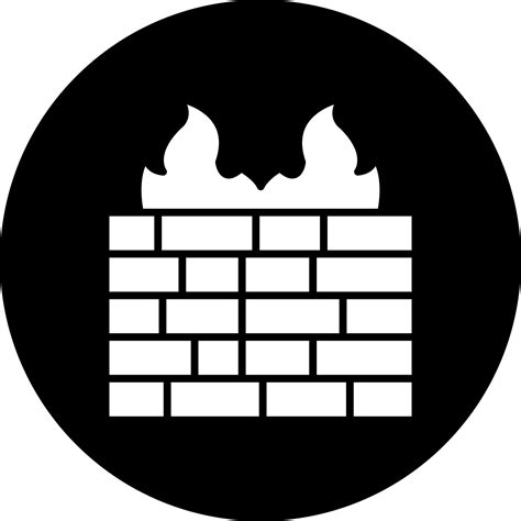 Firewall Vector Icon Style 22614785 Vector Art At Vecteezy