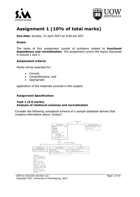Sim A1 Csci235 2023s2 V1a Sample Solution Sim A1 Csci235 2023s2 V1a