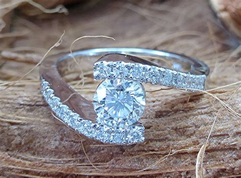 Bypass Diamond Engagement Ring Limpid Jewelry