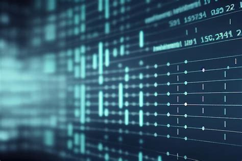 Premium Photo Futuristic Data Flow Data Transfer Technology Cyberpunk Big Data And