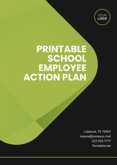 Free Printable School Employee Action Plan Template To Edit Online