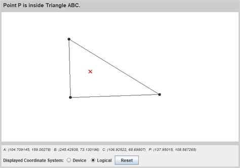 Github Jacob Resslerpoint Inside Triangle Java Swing Application To