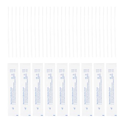 일회용 표본 수집 면봉 샘플링 테스트 스틱 멸균 면봉 인두 면봉 샘플링을 위한 비강 면봉 50 개 100 개 200 개 위생용지