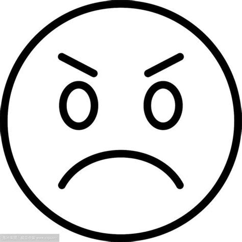 生气的脸表情简笔画怎么画（高清12张） 简笔画图片大全
