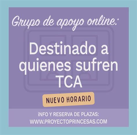 Grupo De Apoyo Terapéutico Para Pacientes Tca Proyecto Princesas