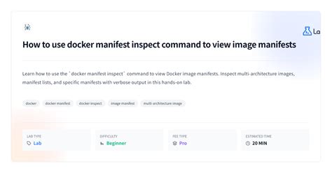 Como Inspecionar Manifestos De Imagem Docker Com O Comando Docker