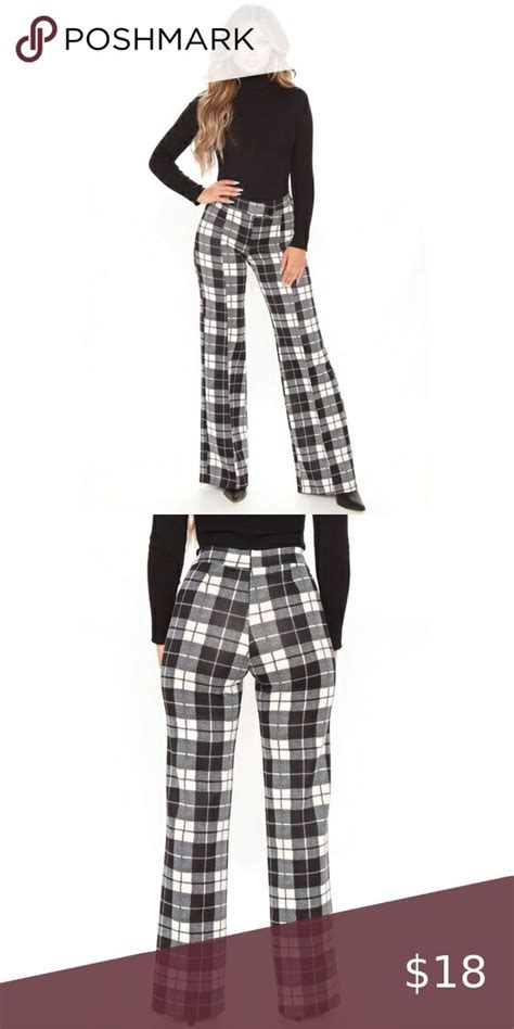 Fn Ready Or Not Wide Leg Pants Plaid Xl Fashion Wide Leg Pants Style