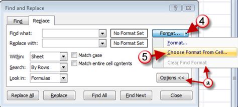 How To Find And Replace Cell Formats In Excel