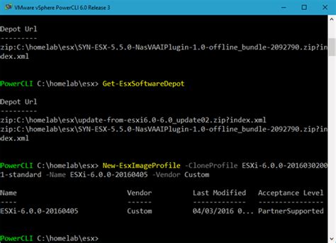 Howto Create A Custom Vmware Vsphere 6x Esxi Image Using Powercli