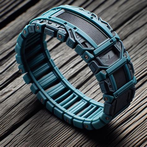 Premium Photo A Wristband Made Of Plastic Silicone Rubber Or Fabric That Is Technological And