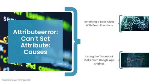Attributeerror Cant Set Attribute Discover The Solutions