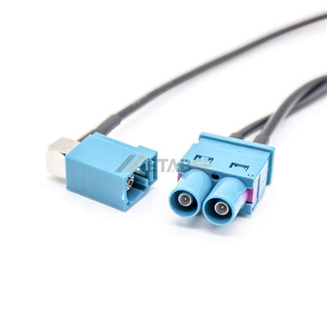 Dual Fakra Z Male To Right Angle Fakra Z Female Adapter Cable Metabeeai