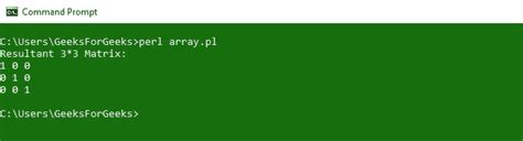 Perl｜多维数组 【布客】geeksforgeeks 编程语言杂项中文教程