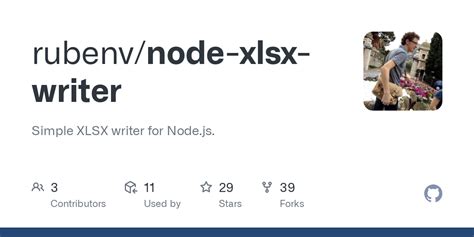 GitHub Rubenv Node Xlsx Writer Simple XLSX Writer For Node Js