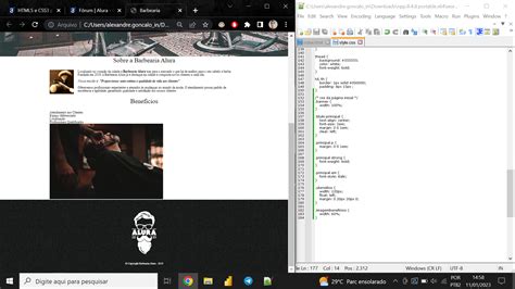 Barbearia Iv Estilizando Página Inicial Html5 E Css3 Parte 4