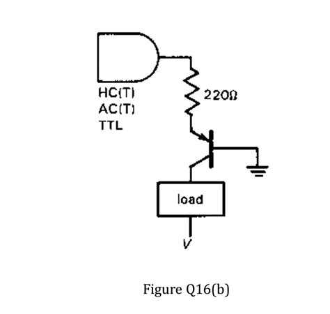 Solved Figure Q16 B Explain How The Ttl Gate Is Used To