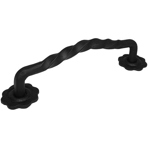 Mystic Colonial Hardware Black Cast Iron Pull Handles 12 Inch Cabinet