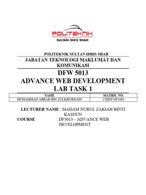 lab task1 awd download free pdf cyberspace web development