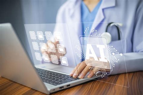 Premium Photo Doctor Using Technology Ai In Treatment And Ai Management Digital Document Data